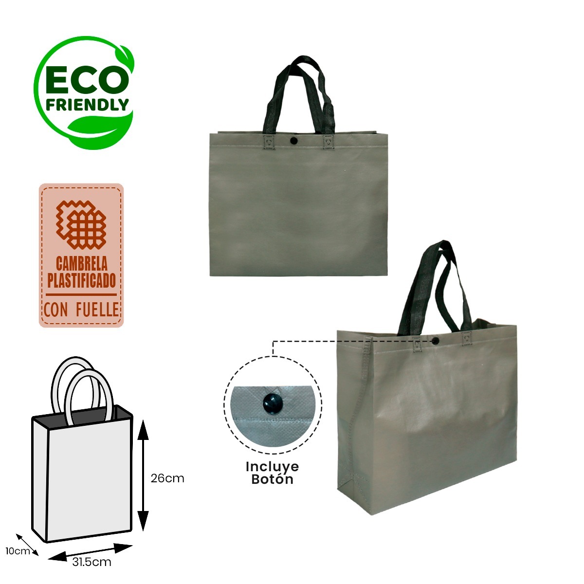 Bolso cambrella plastificado – TEXTIPROM